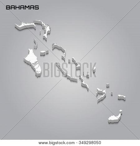 Bahamas 3d Map Vector & Photo (Free Trial) | Bigstock