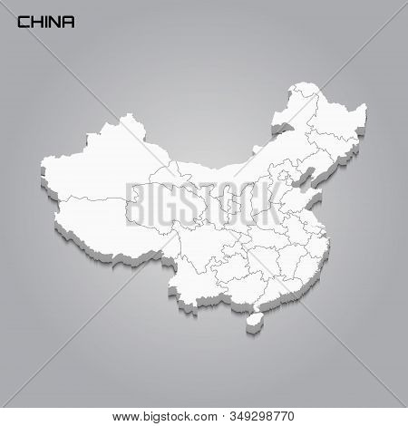China 3d Map Borders Vector & Photo (Free Trial) | Bigstock