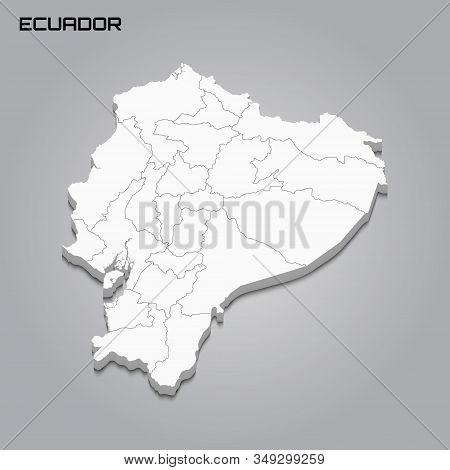 Ecuador 3d Map Vector & Photo (Free Trial) | Bigstock