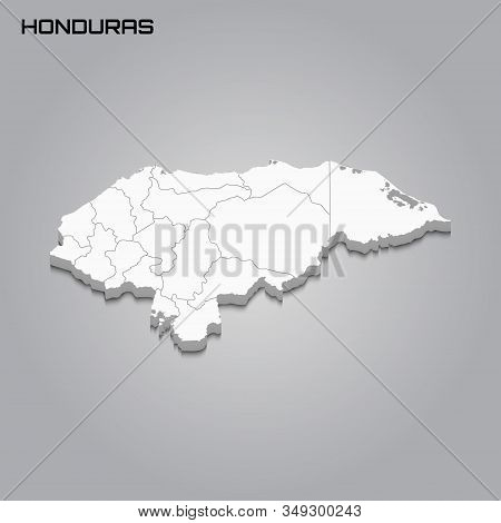 Honduras 3d Map Vector & Photo (Free Trial) | Bigstock