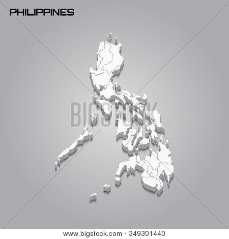 Philippines 3d Map Vector & Photo (Free Trial) | Bigstock