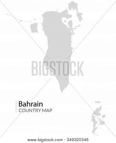 Bahrain Map Vector Vector & Photo (Free Trial) | Bigstock