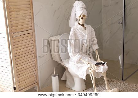 Skeleton Bathrobe Image & Photo (Free Trial) | Bigstock