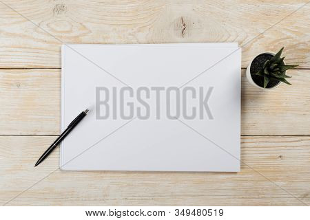 A4 White Paper Pen On Image & Photo (Free Trial) | Bigstock