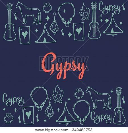 Gypsy Background Hand Vector & Photo (Free Trial) | Bigstock
