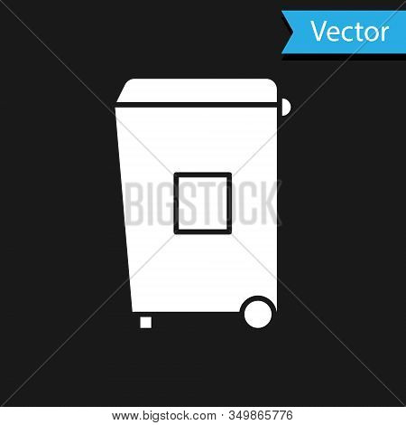White Trash Can Icon Vector & Photo (Free Trial) | Bigstock