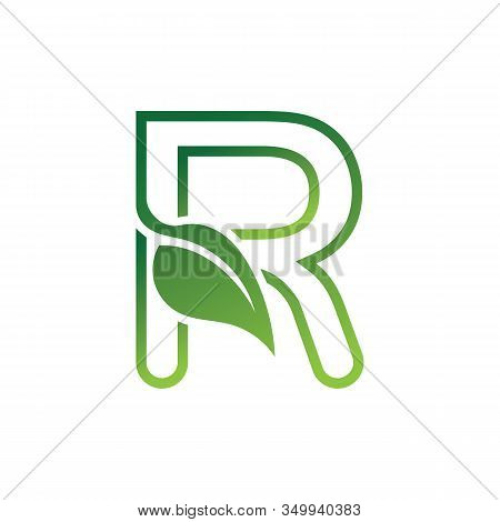 R Letter Leaf Logo Vector & Photo (Free Trial) | Bigstock