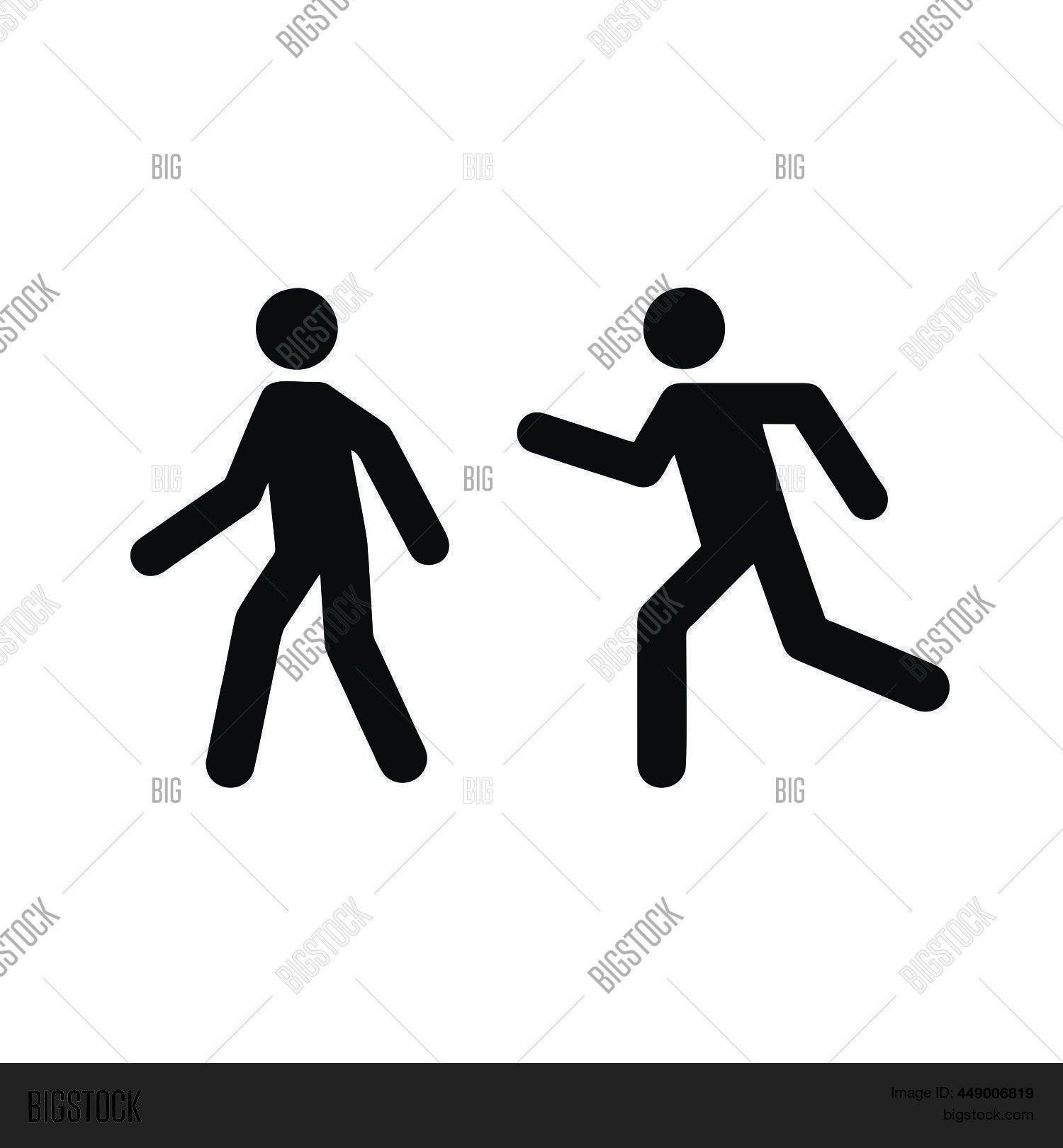 Running Icon Vector. Vector & Photo (Free Trial) | Bigstock