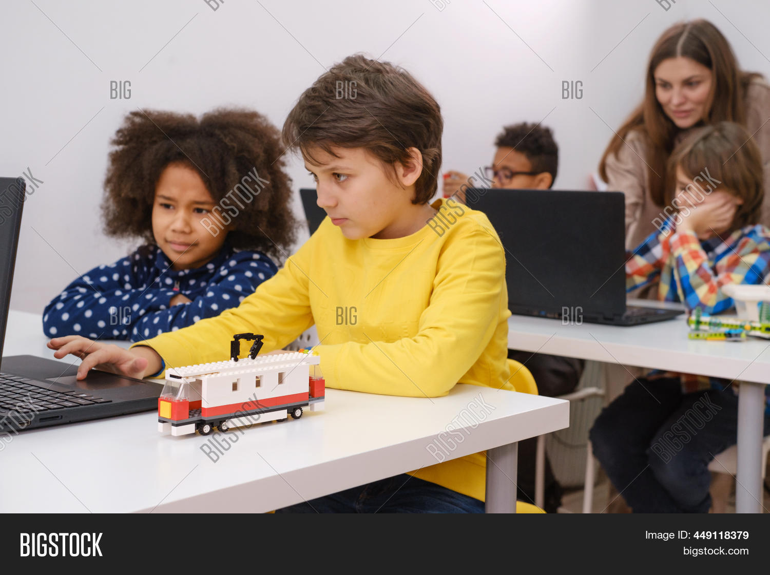 Kids Learning Coding, Image & Photo (Free Trial) | Bigstock