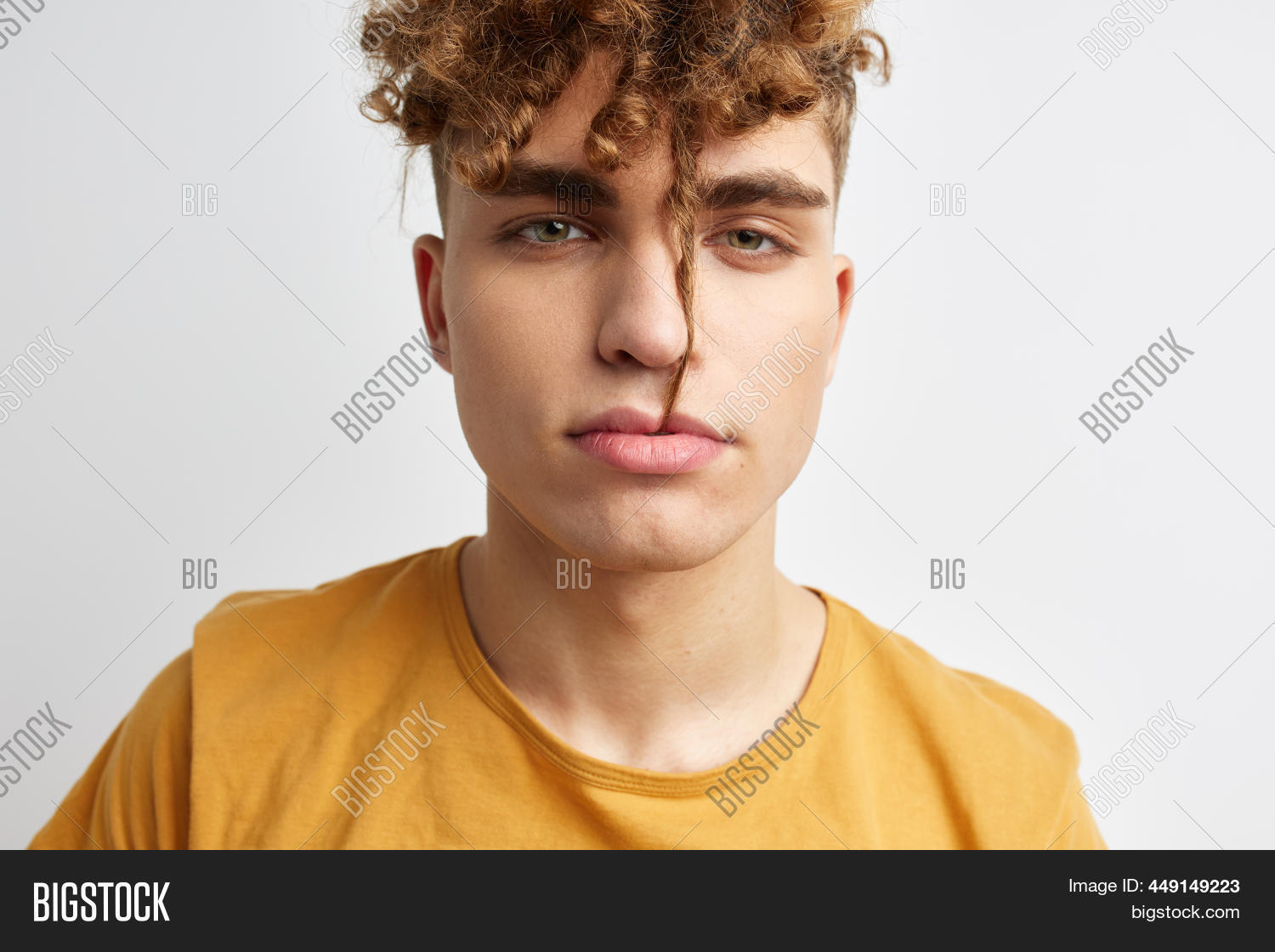 Handsome Guy Yellow T- Image & Photo (Free Trial) | Bigstock