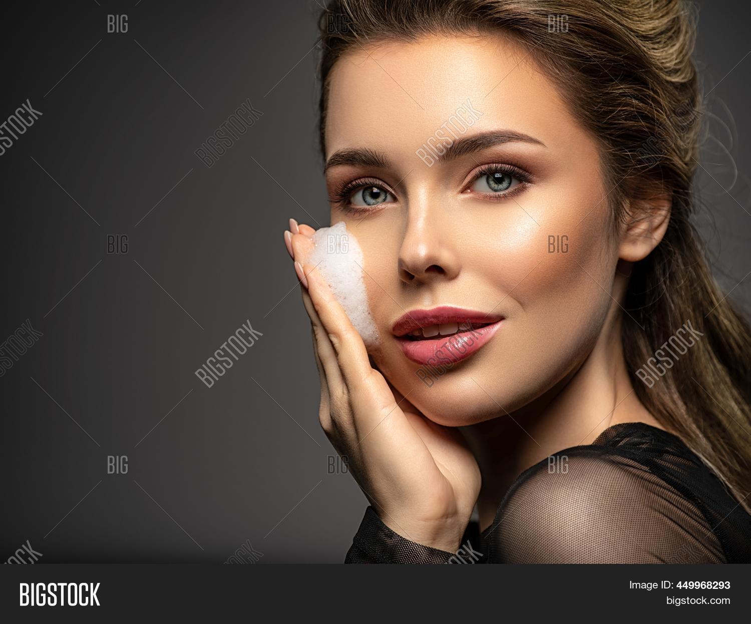 Woman Soap Foam On Image & Photo (Free Trial) | Bigstock