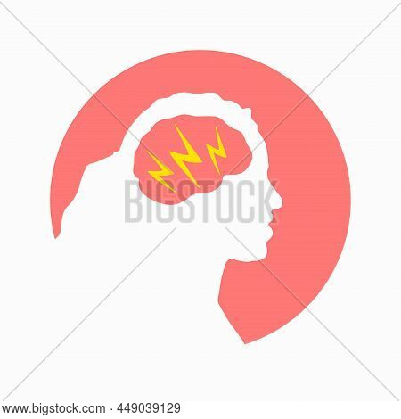 Migraine Linear Icon Vector & Photo (Free Trial) | Bigstock