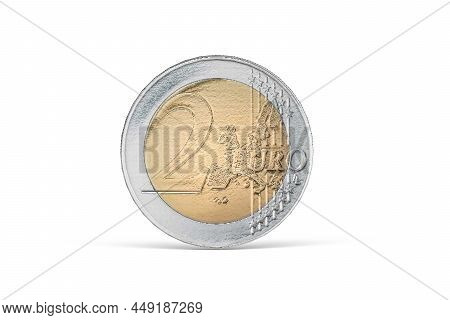 2 Euro Coin Isolated Image & Photo (Free Trial) | Bigstock