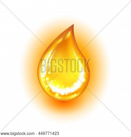 Yellow Drop Isolated Vector & Photo (Free Trial) | Bigstock