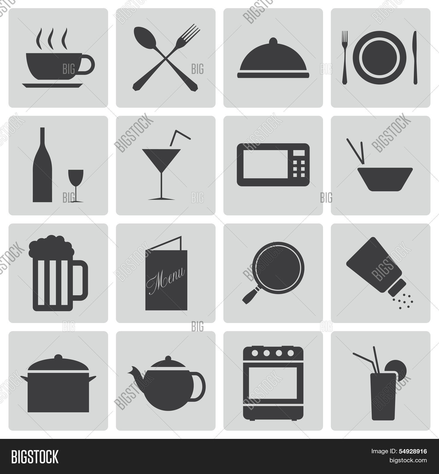 Vector Black Food Vector & Photo (Free Trial) | Bigstock