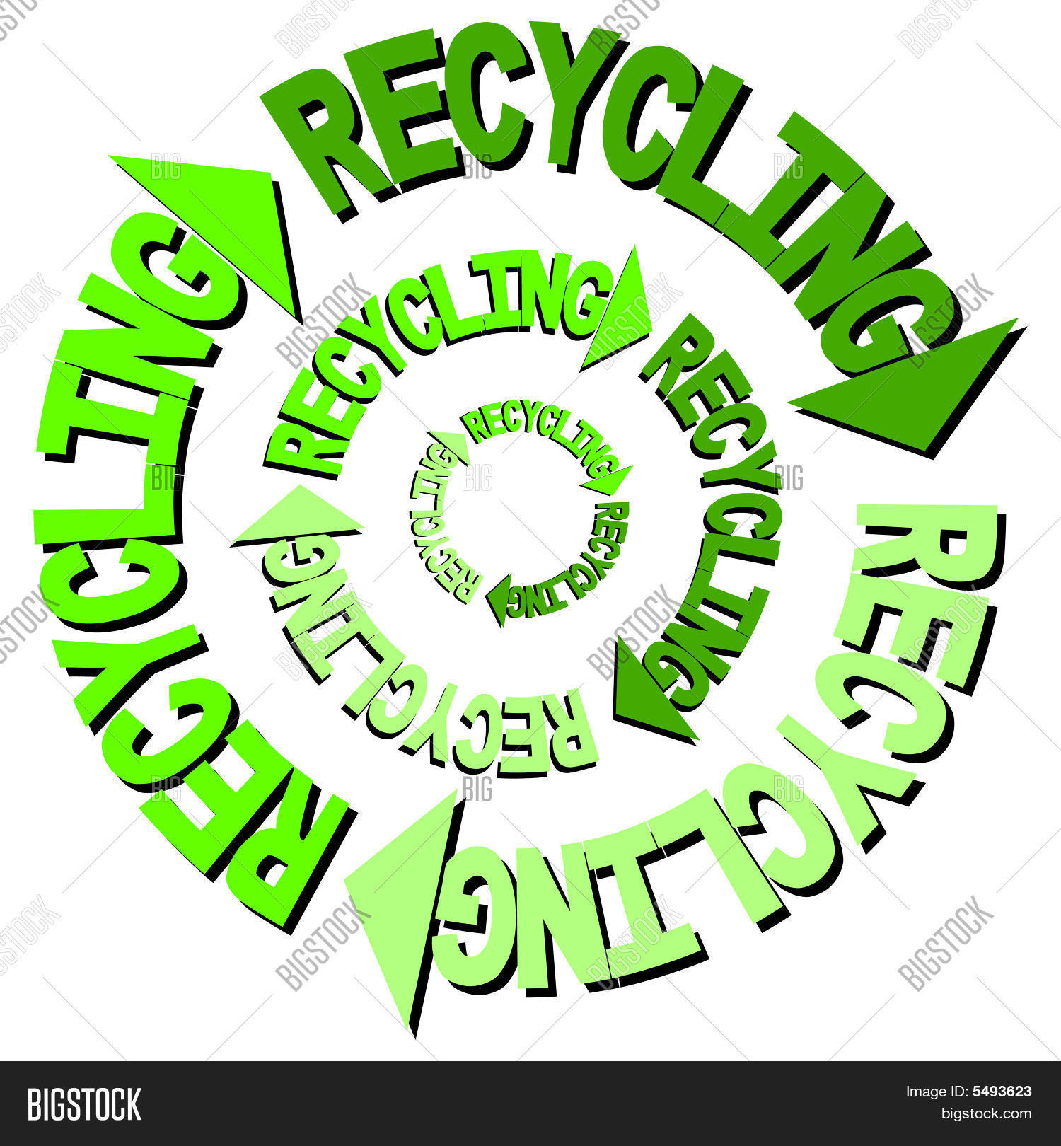 Recycling Text Arrows Image & Photo (Free Trial) | Bigstock