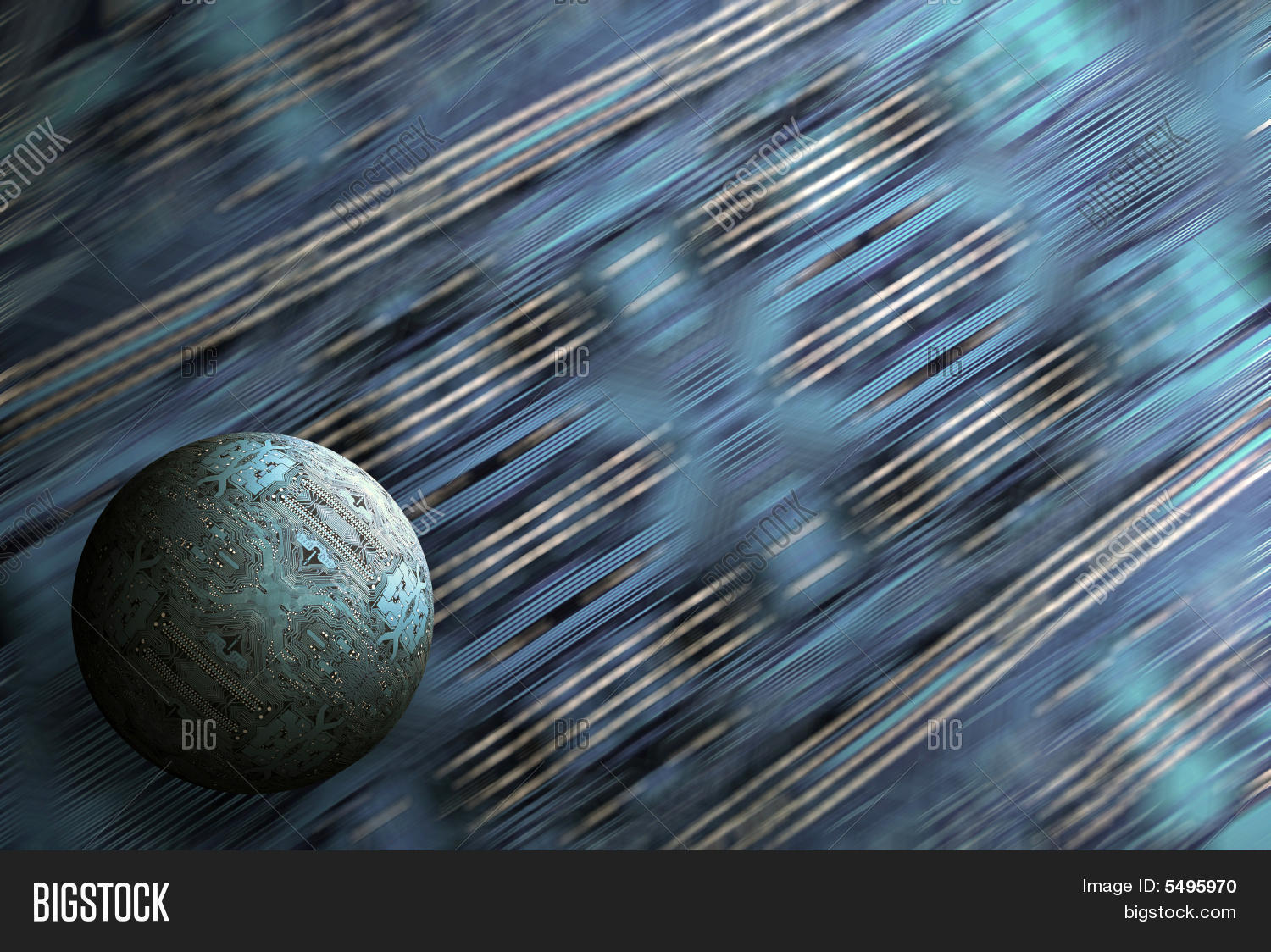 Sphere On Electronic Image & Photo (Free Trial) | Bigstock