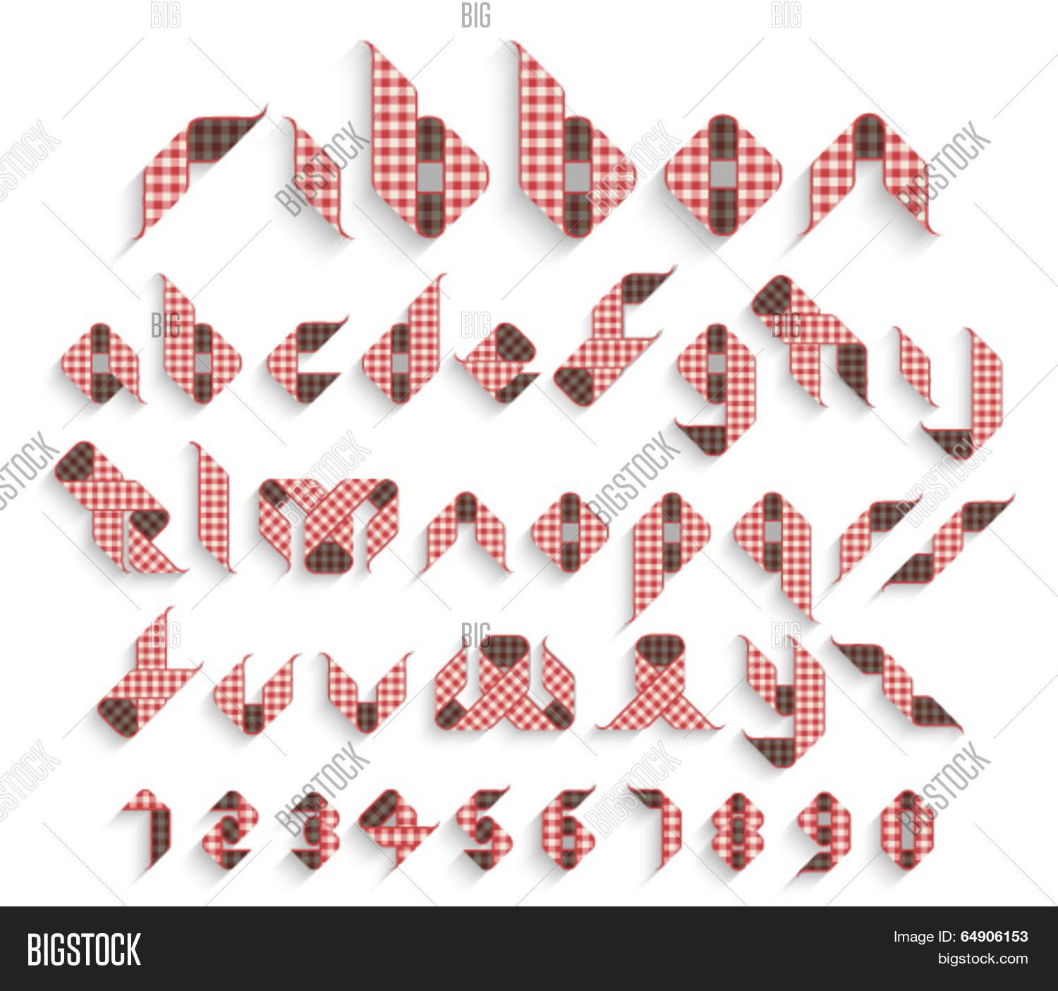 Vector Red Checkered Vector & Photo (Free Trial) | Bigstock
