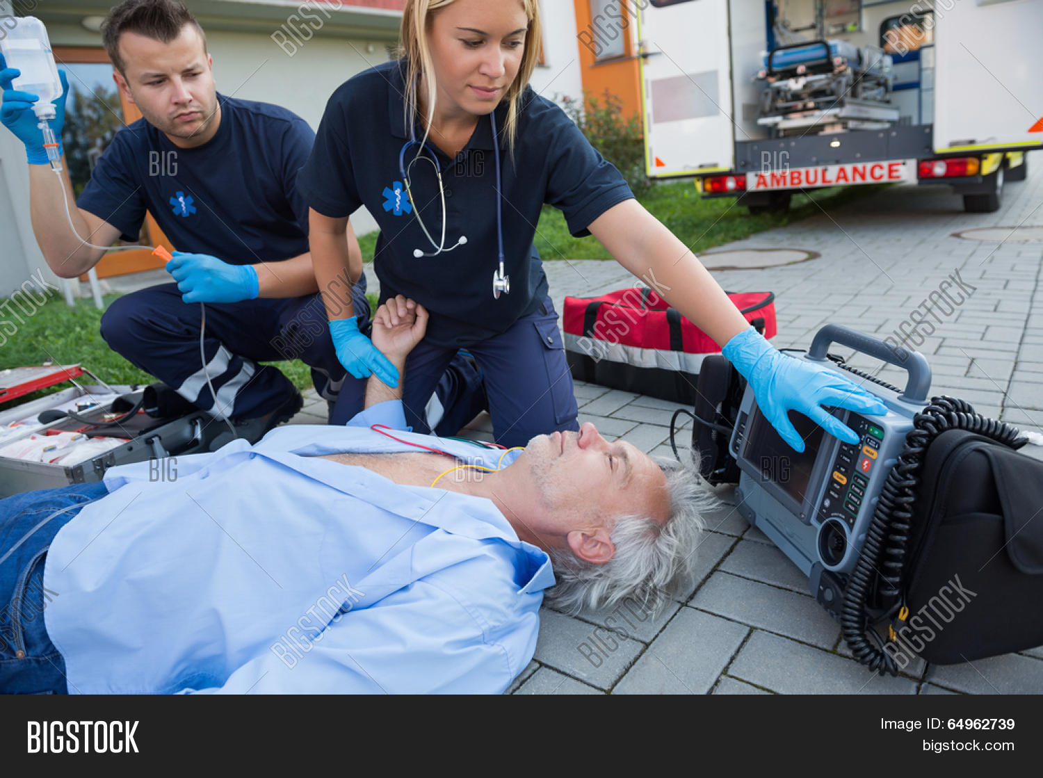 Paramedics Checking Image & Photo (Free Trial) | Bigstock