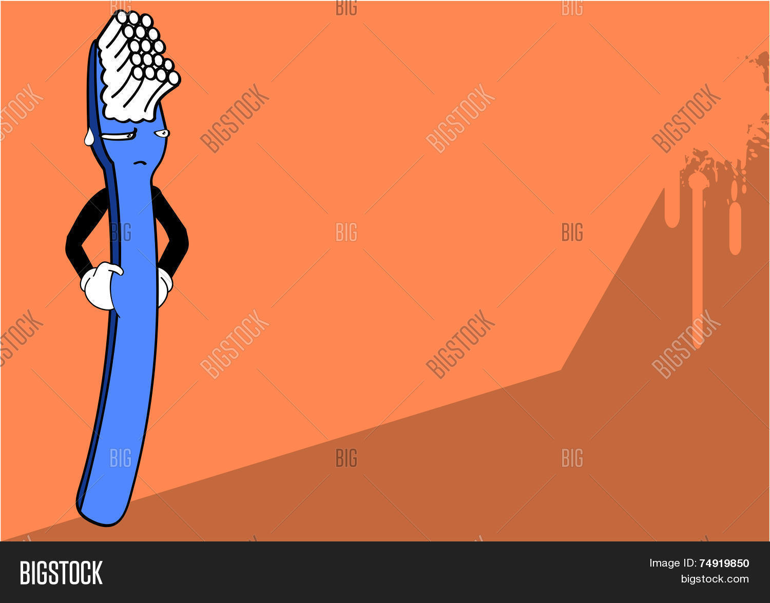 Angry Toothbrush Vector & Photo (Free Trial) | Bigstock