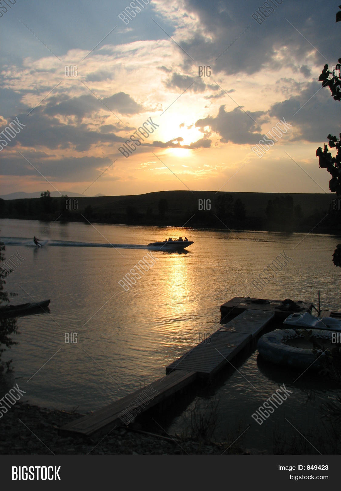 Boating Sunset Image & Photo (Free Trial) | Bigstock