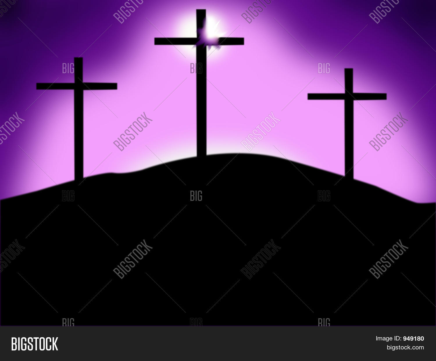 Purple Cross Image & Photo (Free Trial) | Bigstock