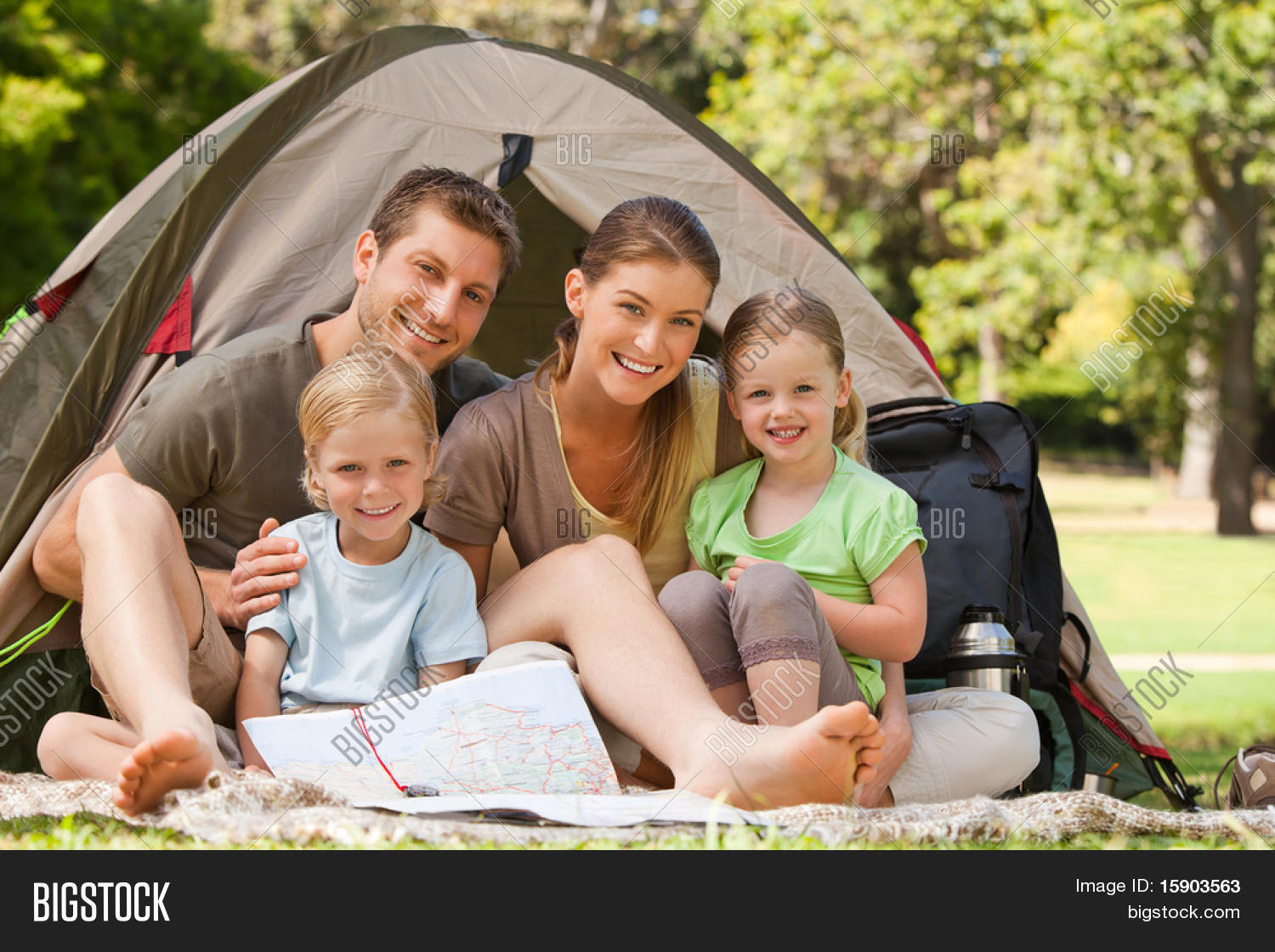 Family Camping Park Image & Photo (Free Trial) | Bigstock