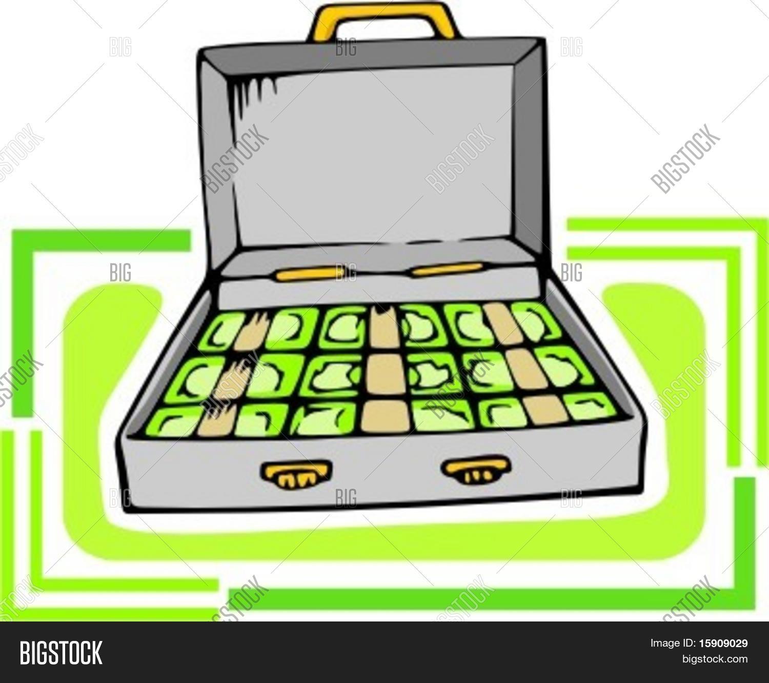 Suitcase Money.Vector Vector & Photo (Free Trial) | Bigstock