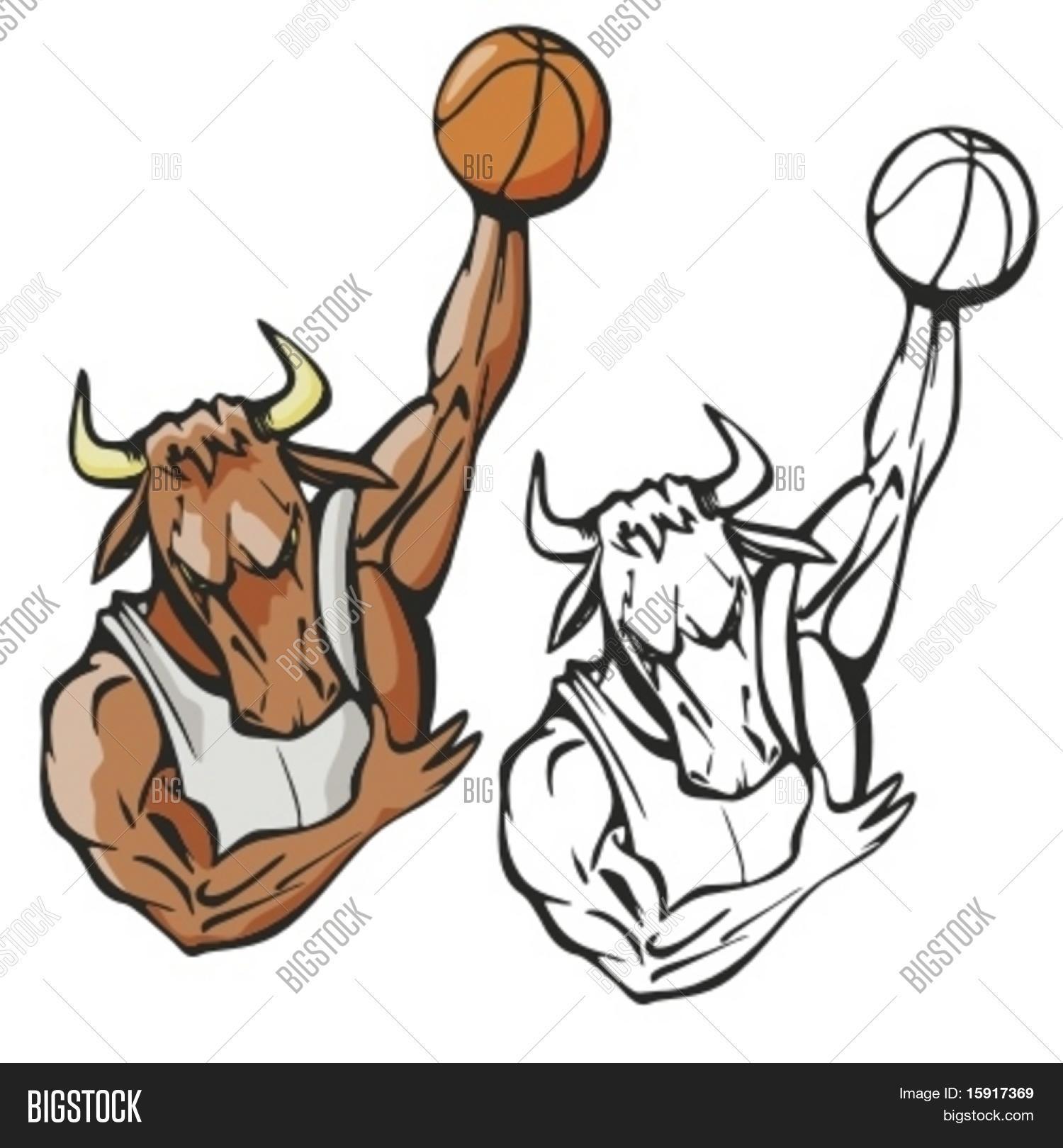 Bull Basketball Vector & Photo (Free Trial) | Bigstock