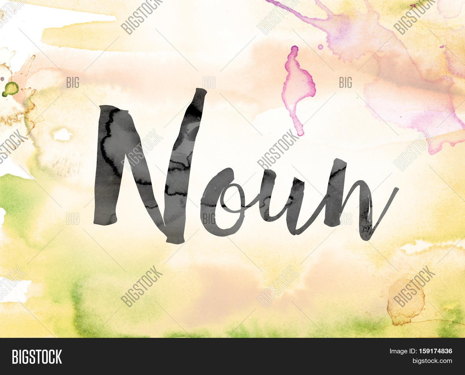 Word "Noun" Painted Image & Photo (Free Trial) | Bigstock