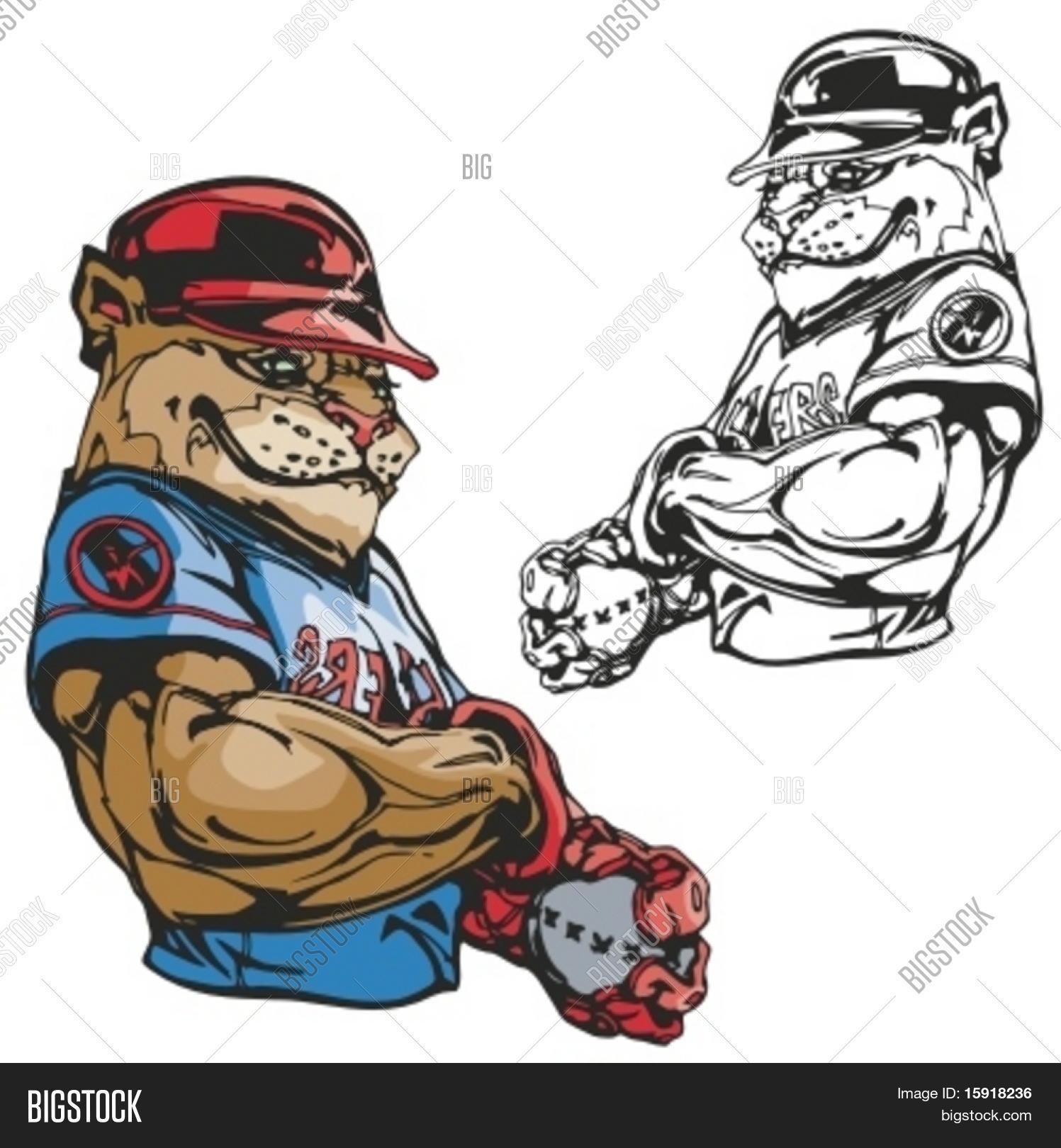 Bulldog Baseball Vector & Photo (Free Trial) | Bigstock