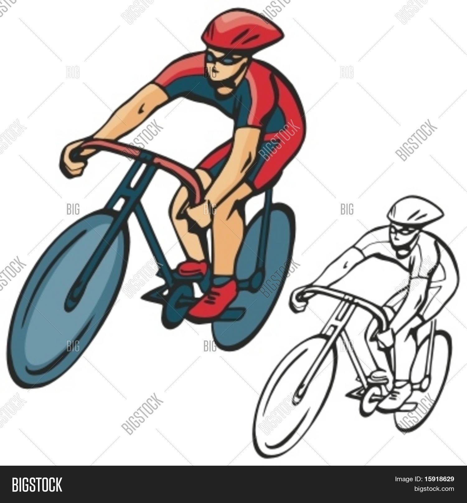 Bicycle Rider. Vector Vector & Photo (Free Trial) | Bigstock