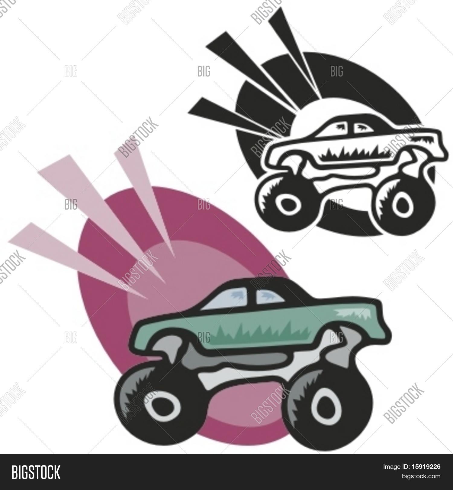 Monster Truck. Vector Vector & Photo (Free Trial) | Bigstock