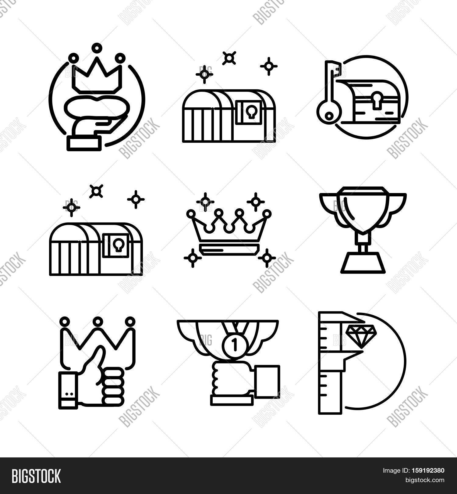 Treasury Icon Set Vector & Photo (Free Trial) | Bigstock