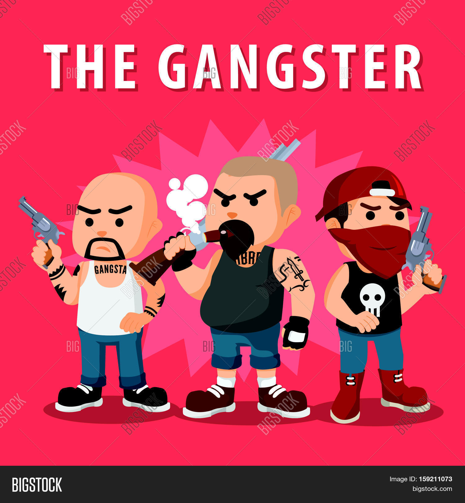 Gangster Member Logo Vector & Photo (Free Trial) | Bigstock