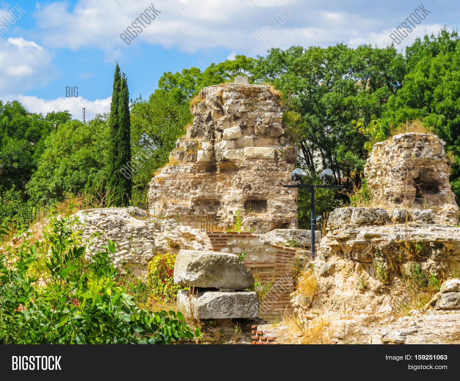 Roman Baths Ruins Image & Photo (Free Trial) | Bigstock