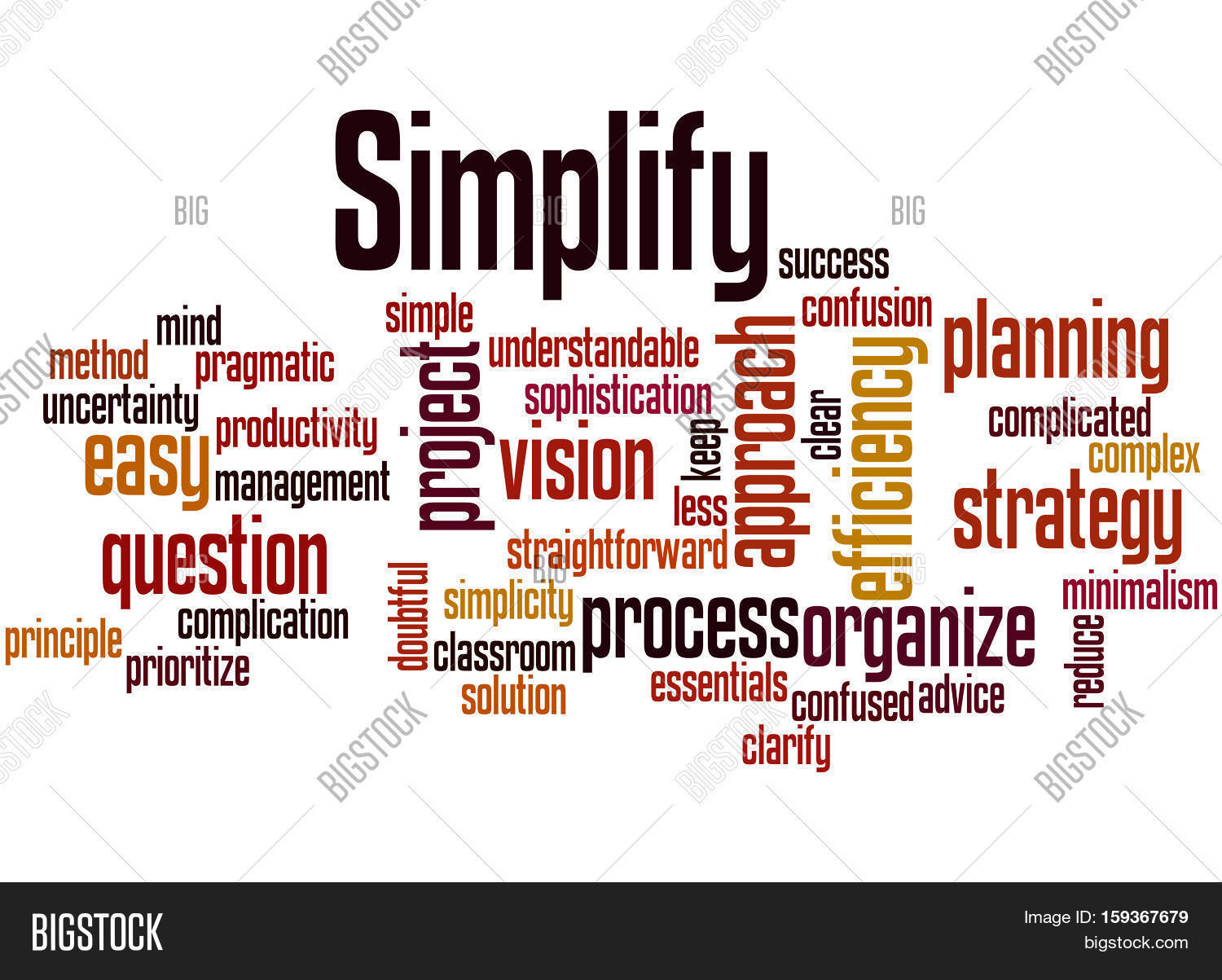 Simplify, Word Cloud Image & Photo (Free Trial) | Bigstock