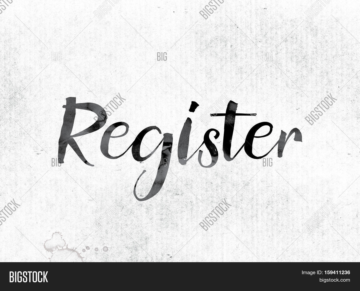 Word "Register" Image & Photo (Free Trial) | Bigstock