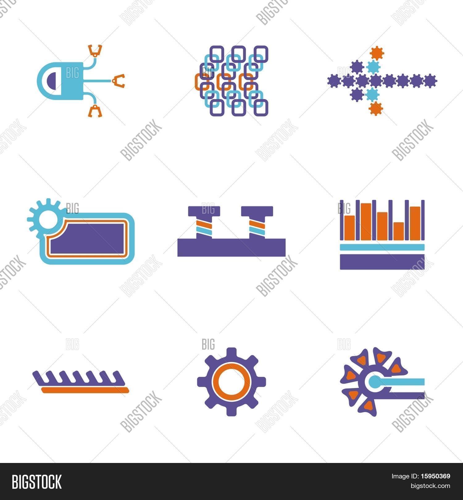 Vector Set Technical Vector & Photo (Free Trial) | Bigstock