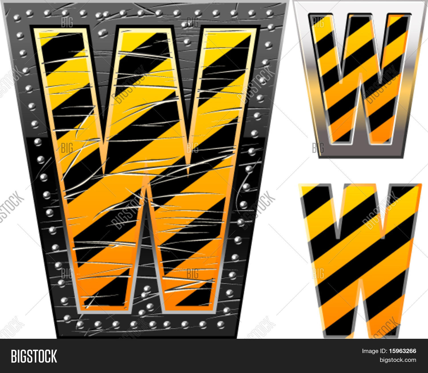 Letters Black Yellow Vector & Photo (Free Trial) | Bigstock