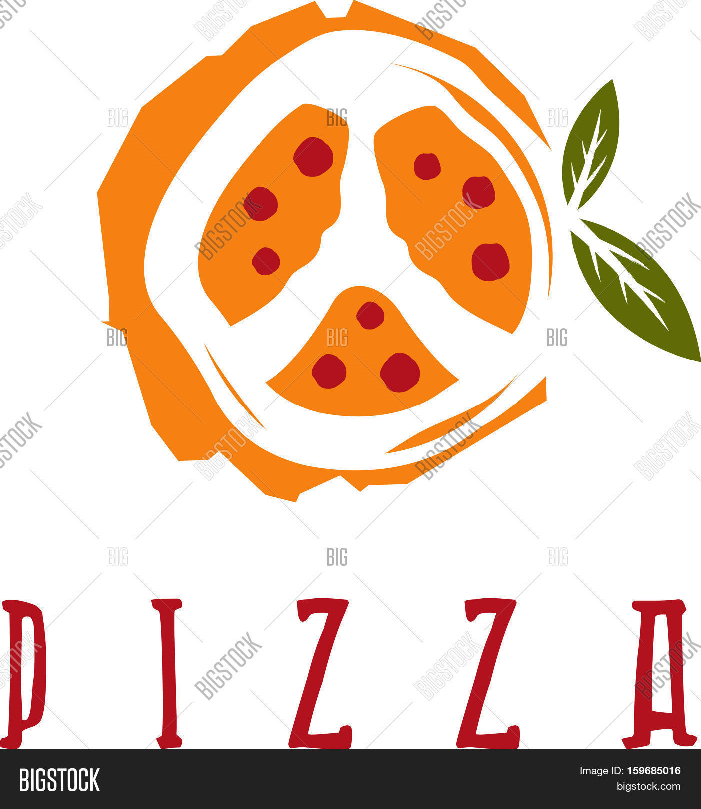 Pizza Peace Symbol Vector & Photo (Free Trial) | Bigstock