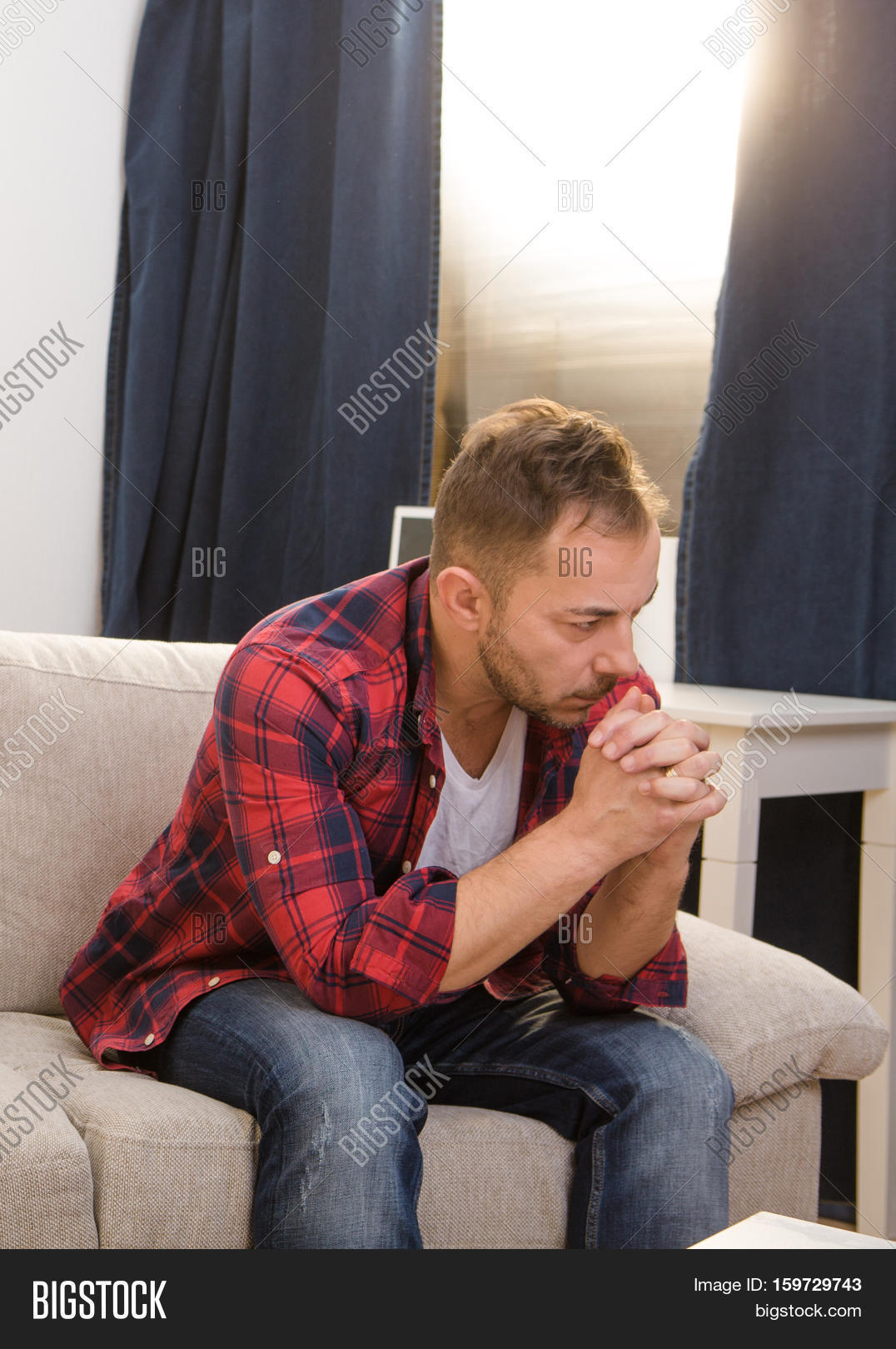 Handsome Man Sitting Image & Photo (Free Trial) | Bigstock