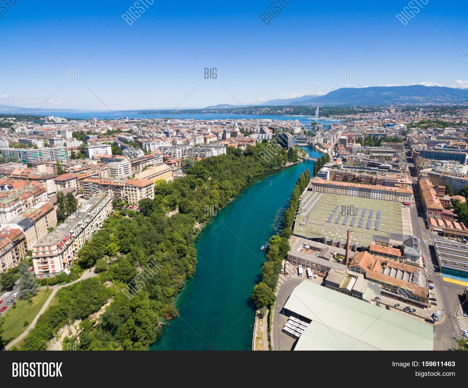 Aerial View Arve Rhone Image & Photo (Free Trial) | Bigstock