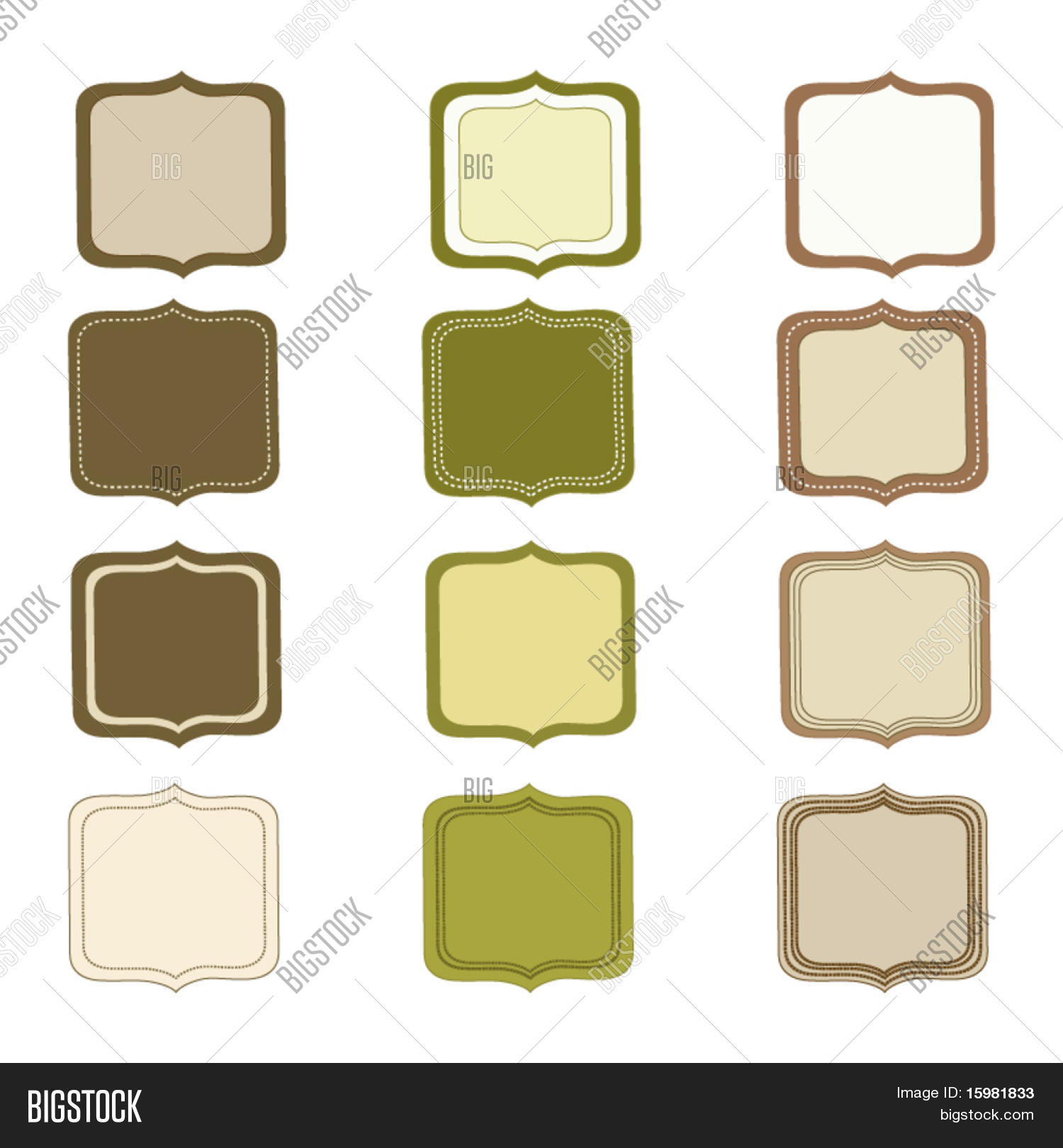 Set Simple Labels - Vector & Photo (Free Trial) | Bigstock