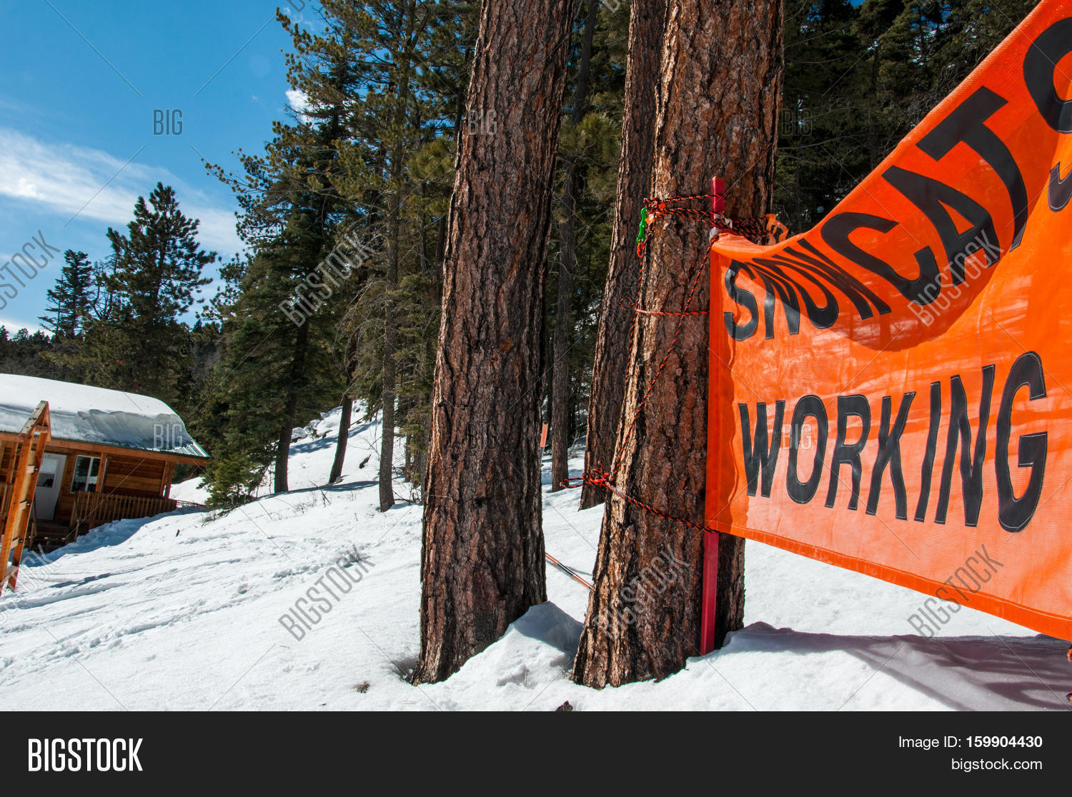 SnowCat Working Sign Image & Photo (Free Trial) | Bigstock