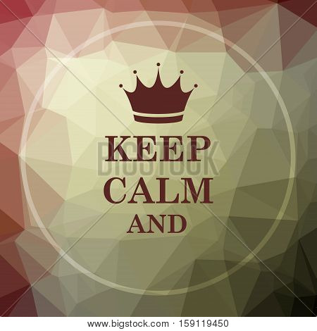 Keep Calm Icon Image & Photo (Free Trial) | Bigstock