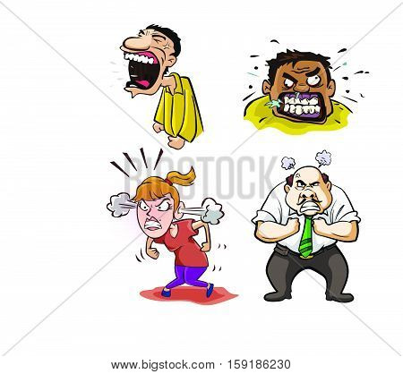 Angry People Vector Vector & Photo (Free Trial) | Bigstock