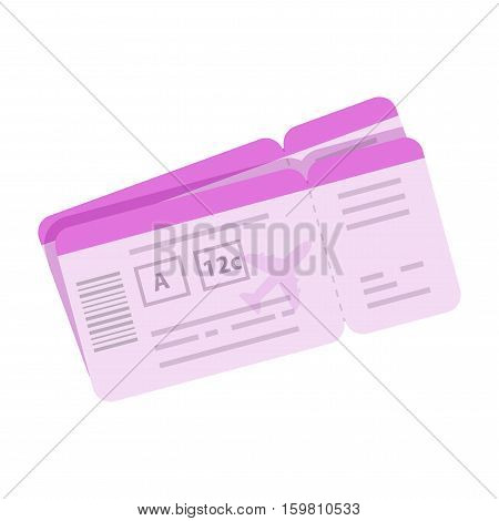 Cartoon Boarding Pass Vector & Photo (Free Trial) | Bigstock