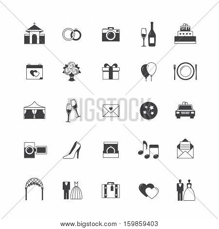 Wedding Icon Set. Vector & Photo (Free Trial) | Bigstock