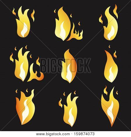 Set Animation Fire Vector & Photo (Free Trial) | Bigstock